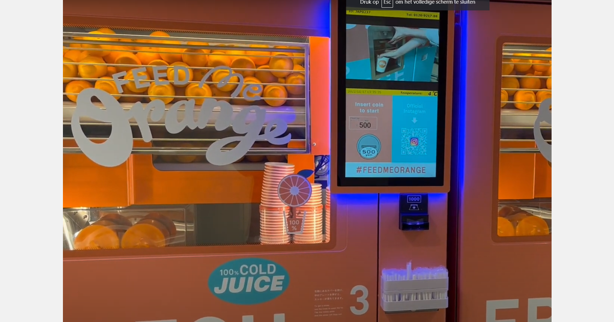Nouveauté japonaise : des distributeurs automatiques de jus d'orange frais