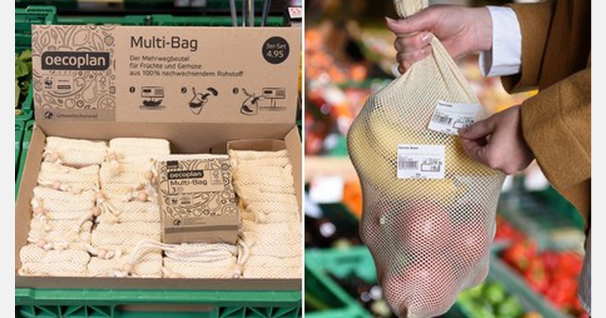 Sac réutilisable pour fruits et légumes à partir de ressources 100 % ...