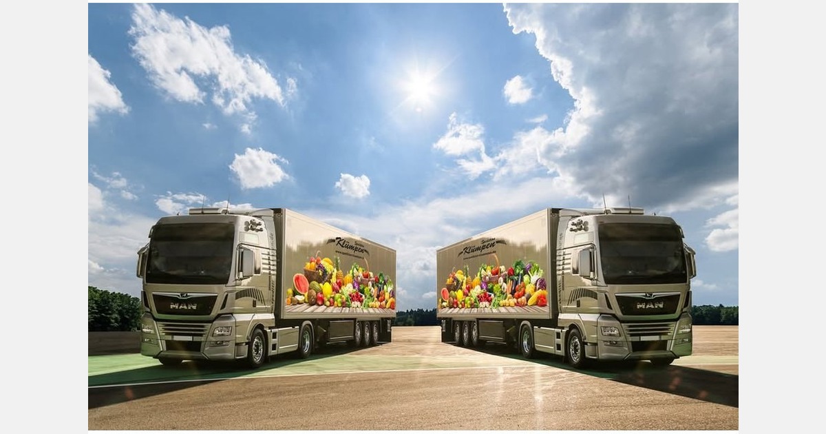 Transport de fruits, légumes et produits laitiers, sous température ...