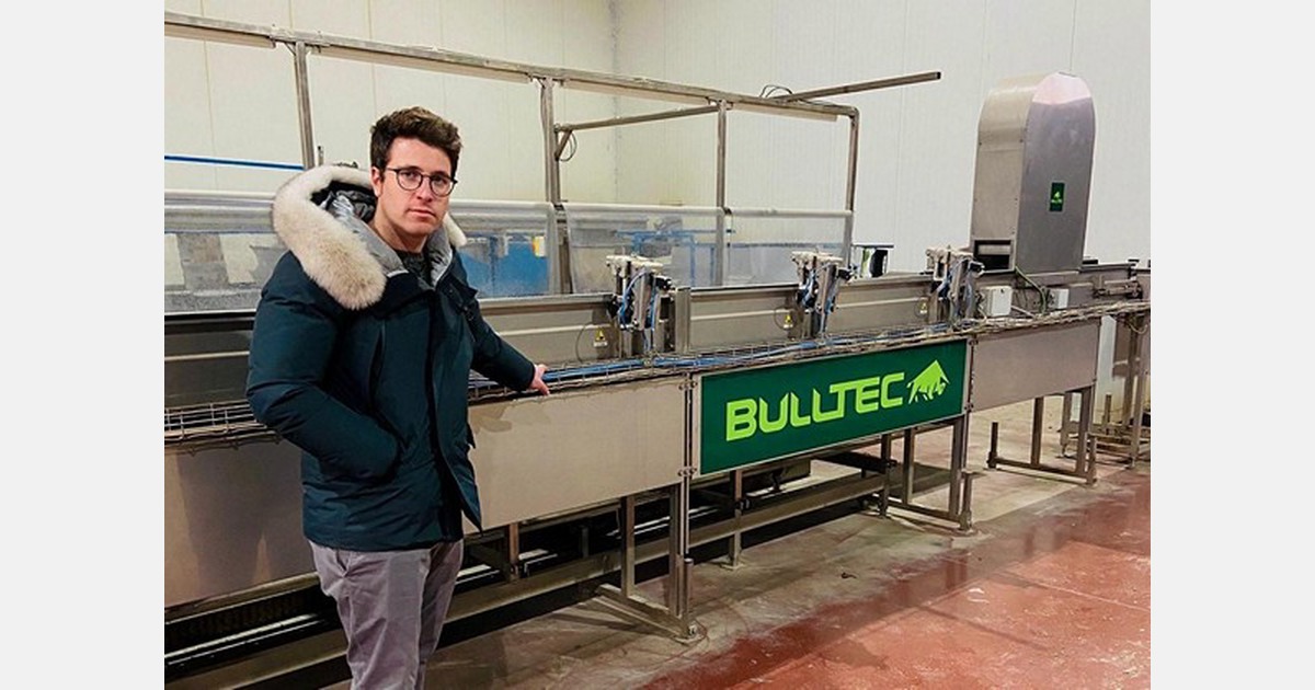 Une machine Bulltec pour calibrer le radicchio frais